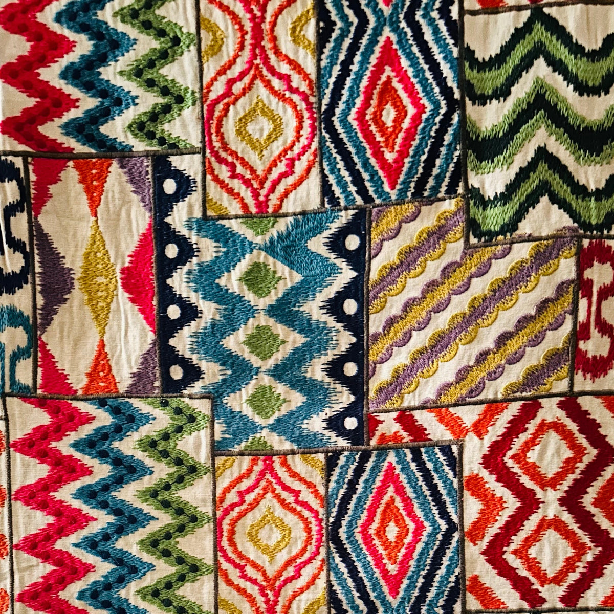 Hamilton Tucson Carnival Embroidered Decorator Fabric – Savvy Swatch