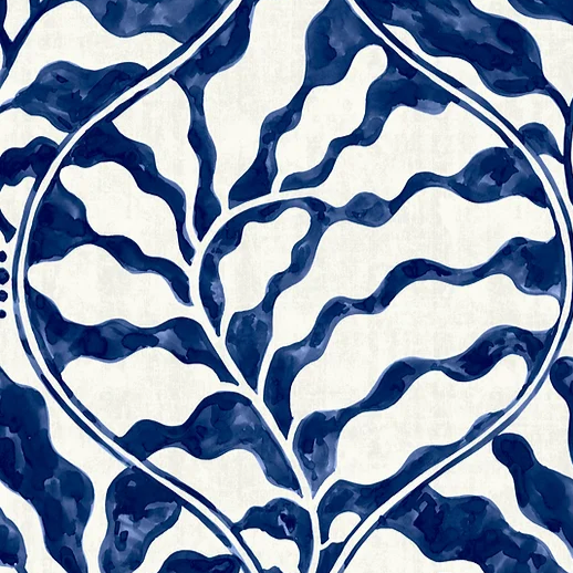 Trevi Fabrics Preen Navy Decorator Fabric – Savvy Swatch