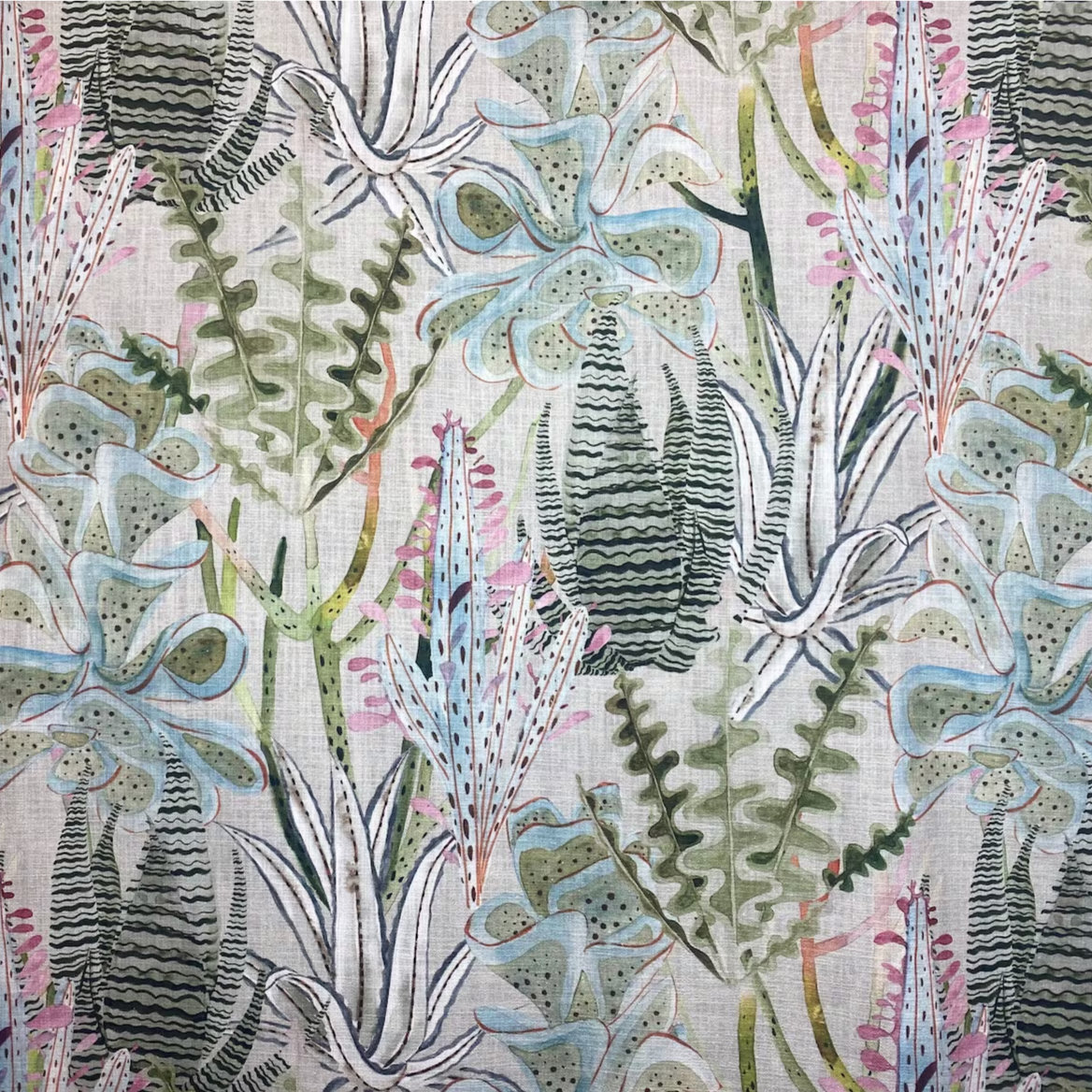 Hamilton Springwood Pastel Decorator Fabric – Savvy Swatch