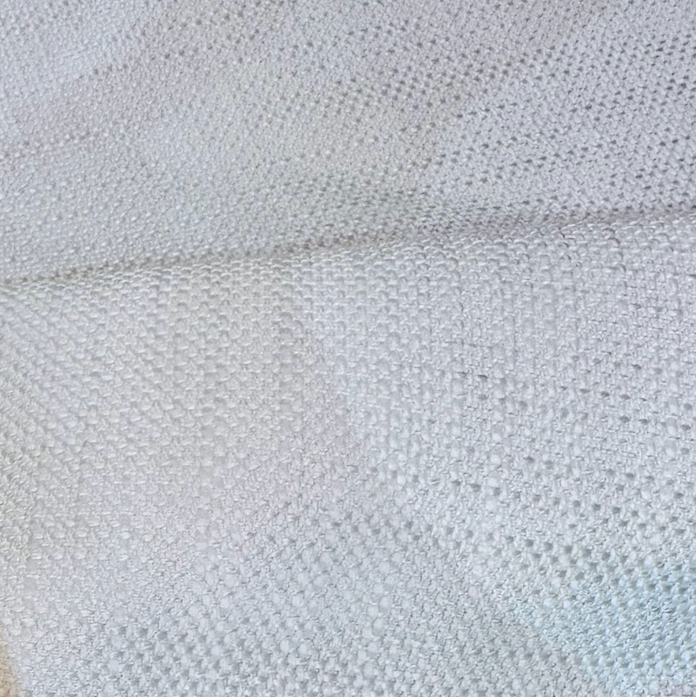 De Leo Textiles Bauer Ice White Textured Fabric – Savvy Swatch