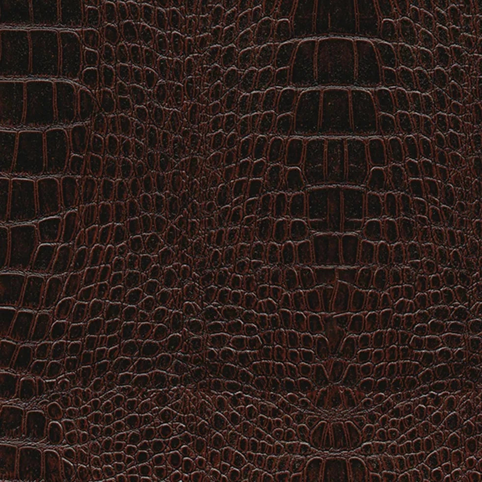 Socodilo Chocolate Crocodile Choco Brown Animal Print Vinyl Upholstery ...