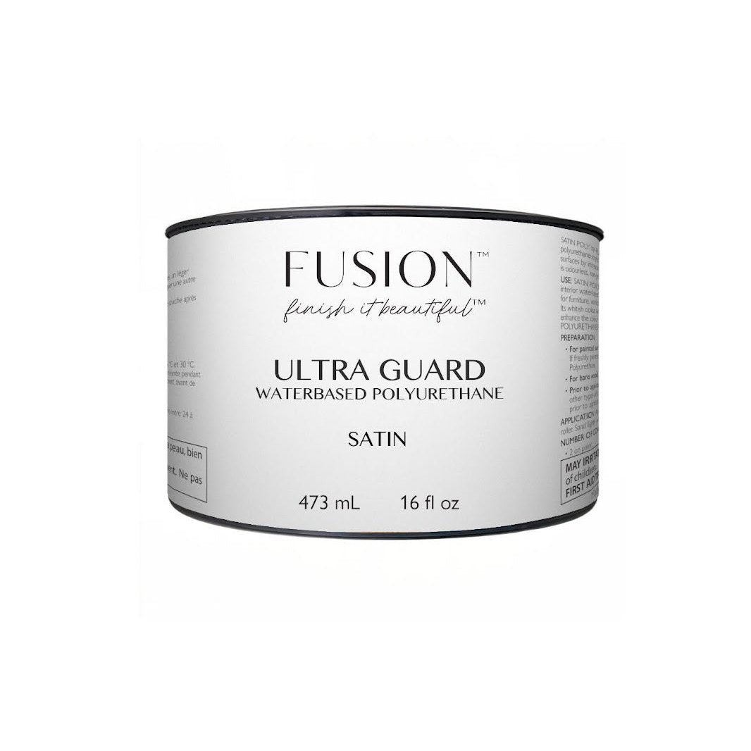 Fusion Mineral Paint Ultra Guard Water Based Polyurethane SATIN Top Co ...