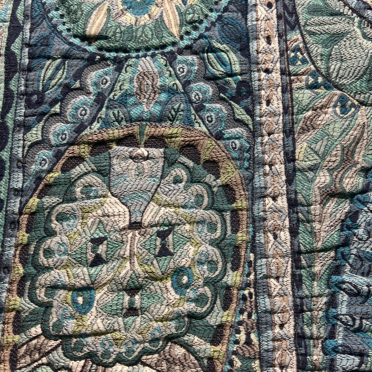 De Leo Imbalance Marine Quilted Decorator Fabric – Savvy Swatch