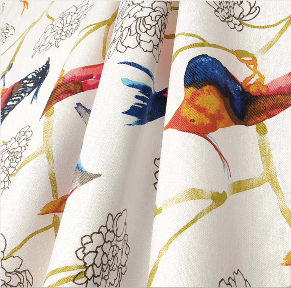 P Kaufmann Take Flight Firecracker Fabric – Savvy Swatch